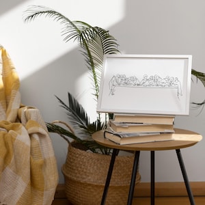 Last Supper One Line Drawing Printable, Minimalist Final Meal Artwork ...