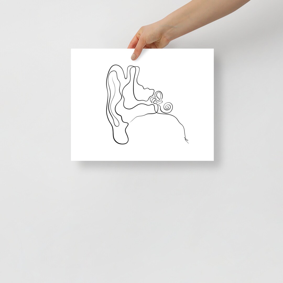 Ear Anatomy Poster Audiology Art ENT Office Decor Inner - Etsy