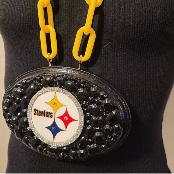 Steelers Necklace - Etsy