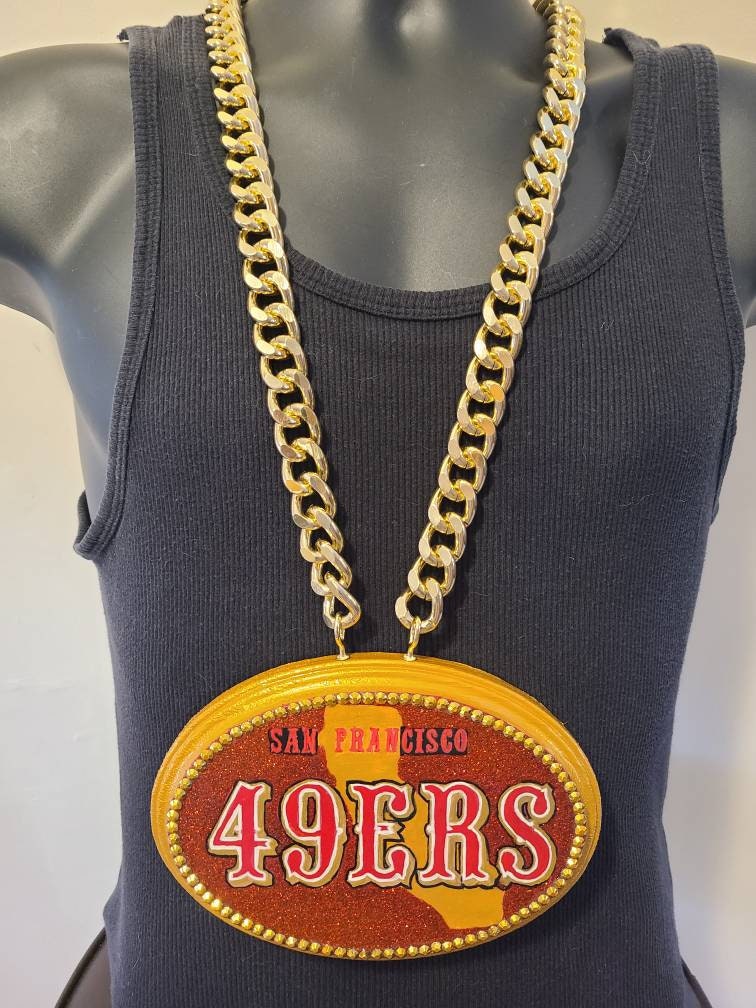 49ers Red and Gold Bling Chain San Francisco 49ers Chain San - Etsy ...