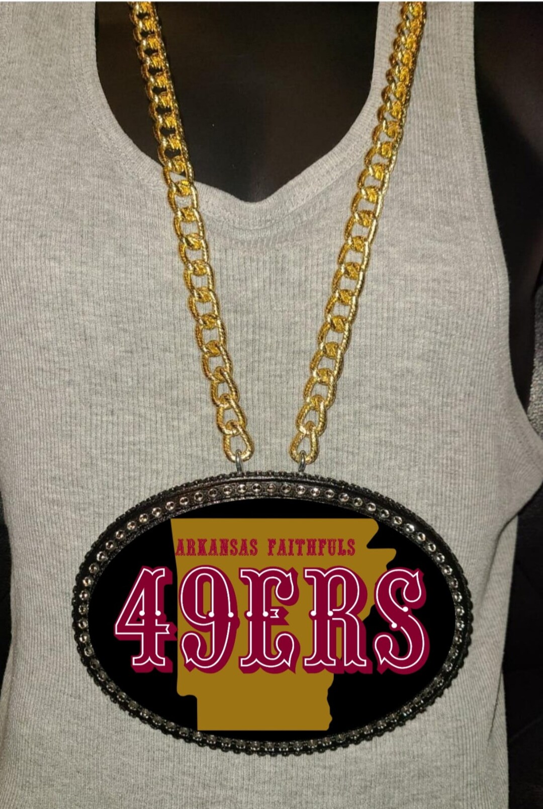 49ers San Francisco Chain Necklace Arkansas Faithfuls - Etsy