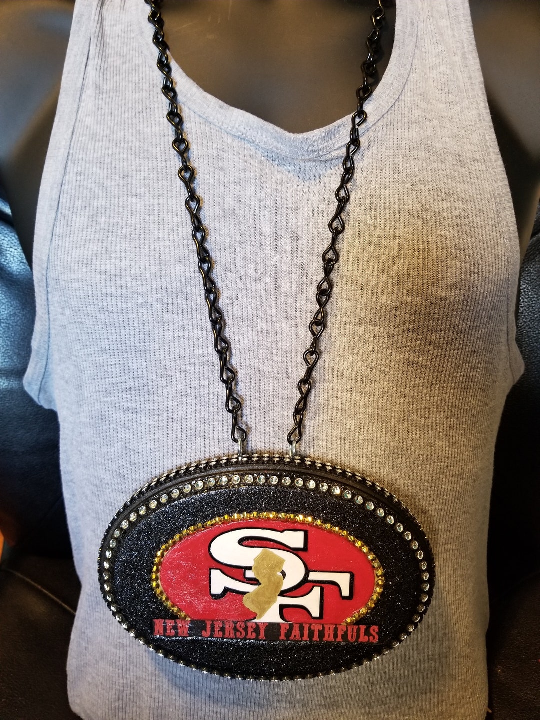 Custom 49ers Chain With State Logo and State Faithfuls San Francisco ...