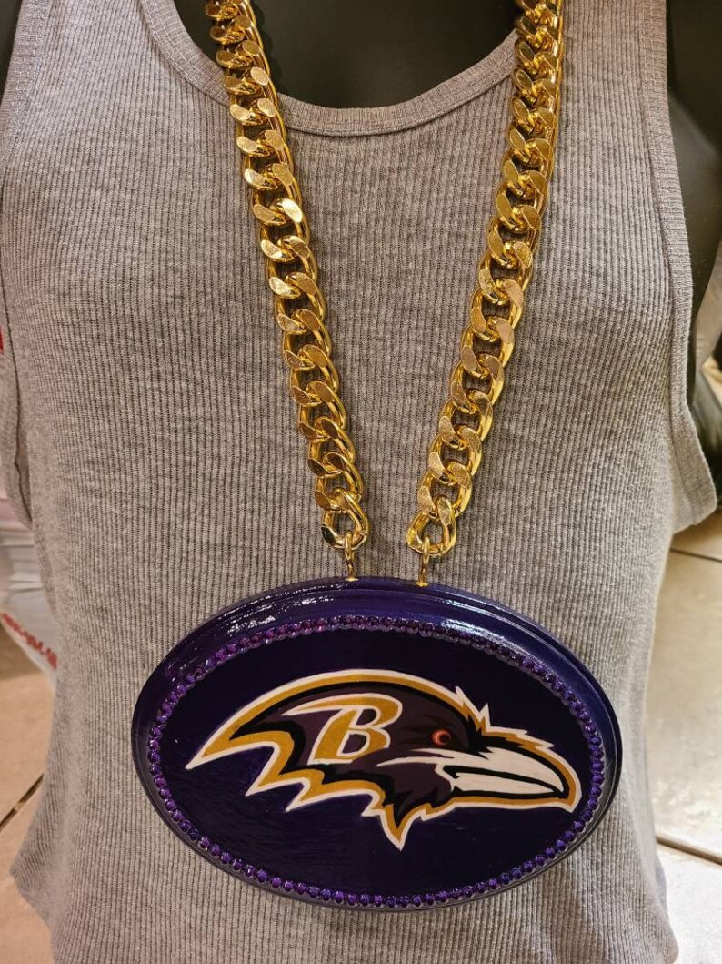 Baltimore Ravens Bling Chain Ravens Big Chain Ravens Turnover - Etsy