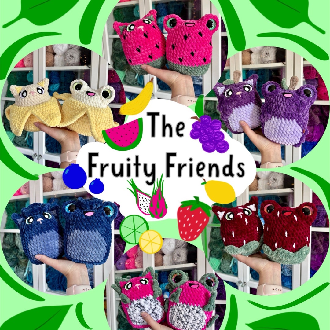 The Fruity Friends Crochet Pattern Pack (16+ VARIATIONS) DIGITAL ...