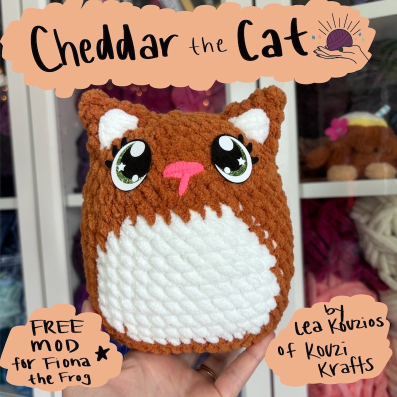 Cheddar the Cat MODIFICATION Crochet Pattern DIGITAL DOWNLOAD - Etsy