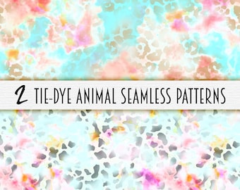 UNICORN PASTEL Tie-dye Seamless Digital Patterns Background - Etsy