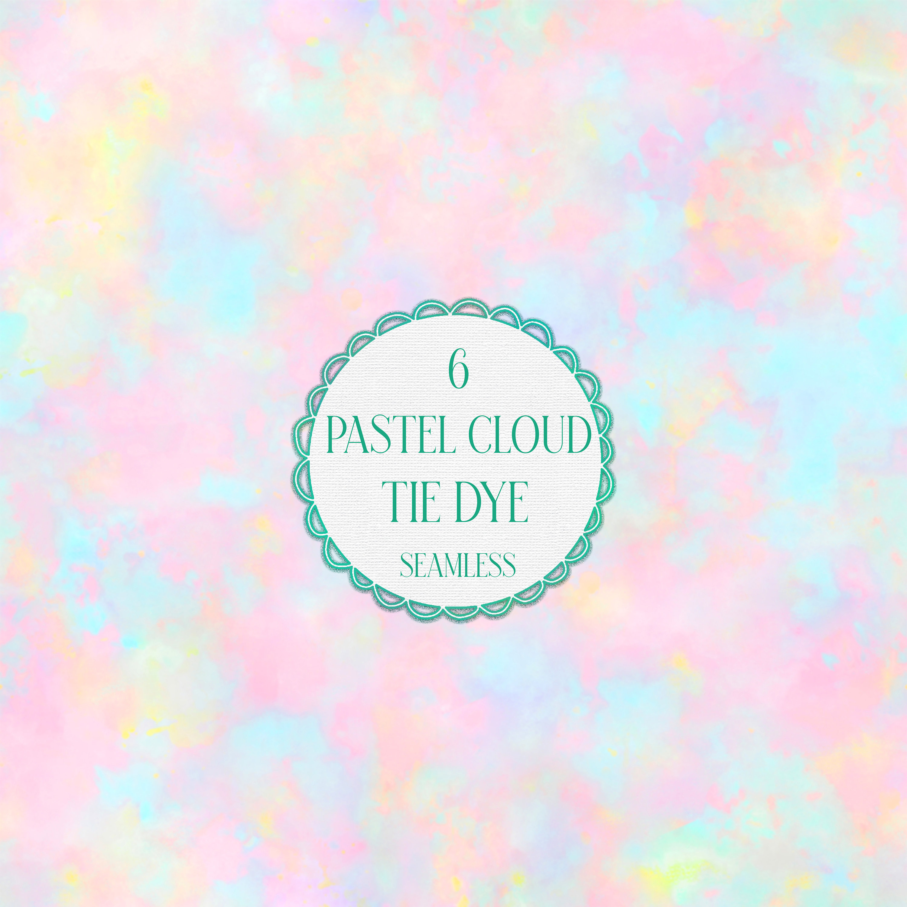 PASTEL TIE-DYE Seamless Digital Patterns Rainbow Background Digital ...