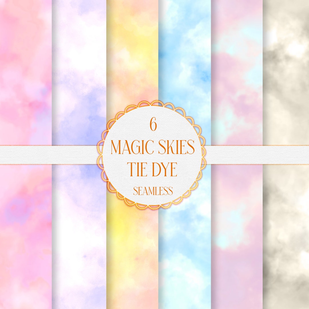 SUMMER SKY BACKGROUND Seamless Digital Patterns, Seamless Clouds ...