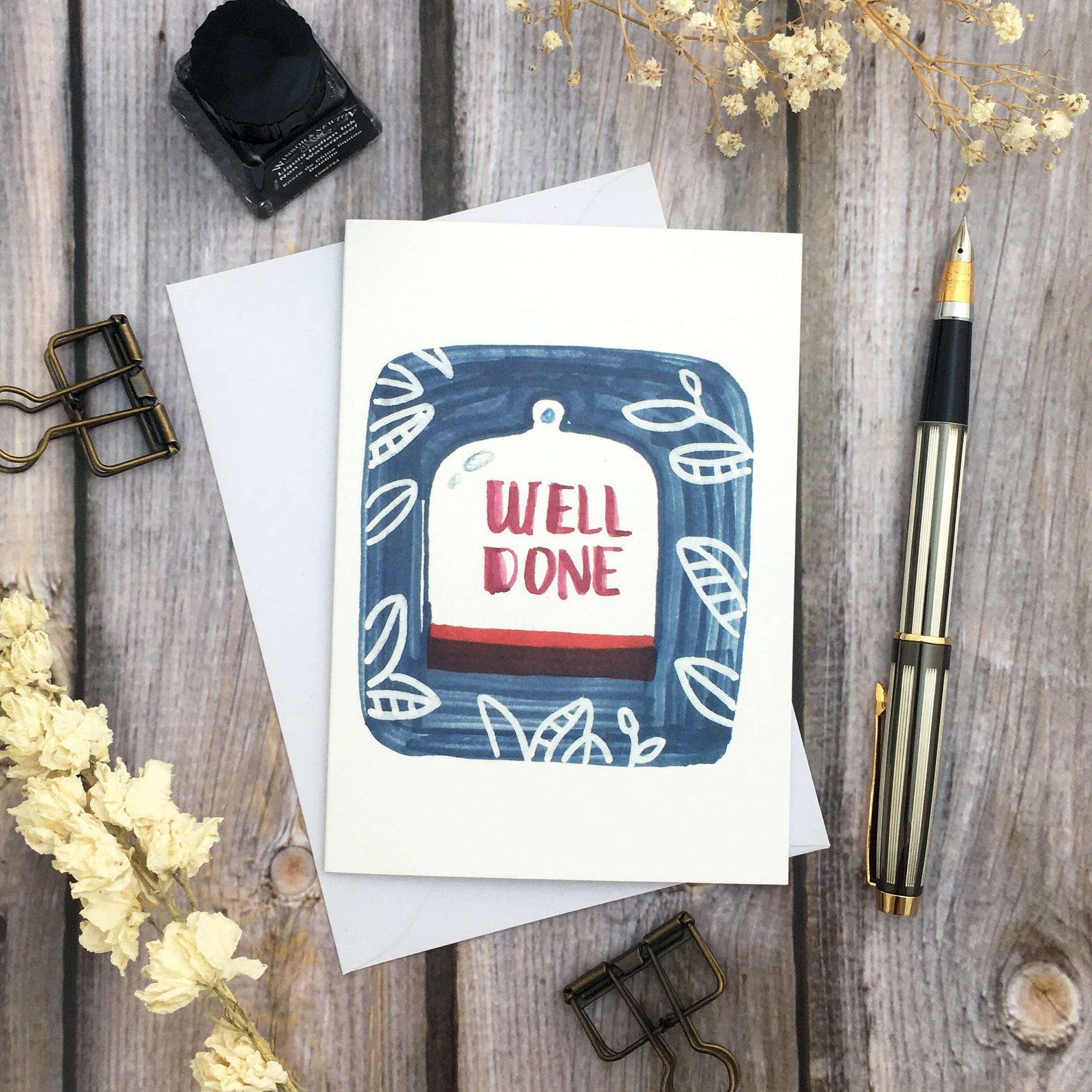 Well Done Greeting Card Congratulations Card New Job Card - Etsy