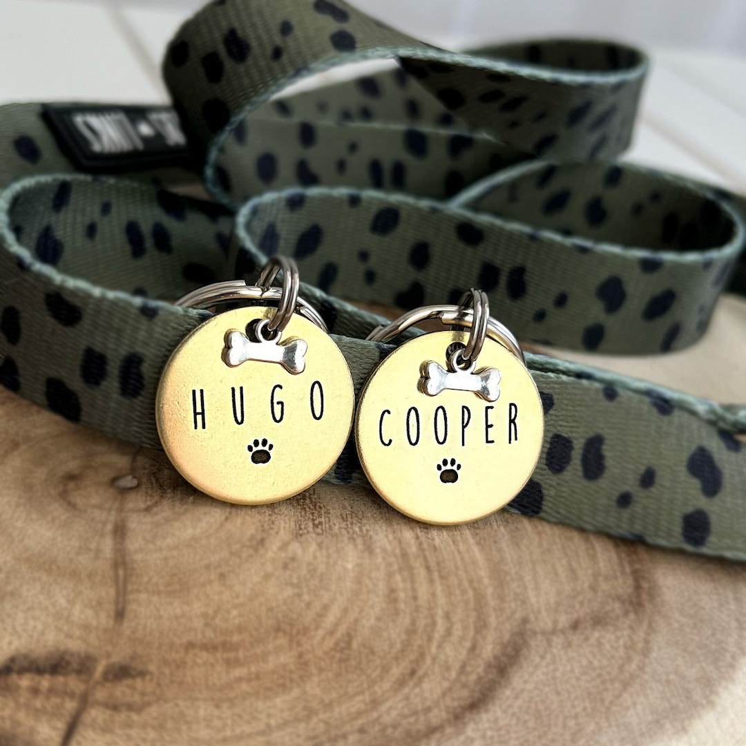 Custom Dog Tag -deep Engraved Brass Dog Tags - Etsy UK