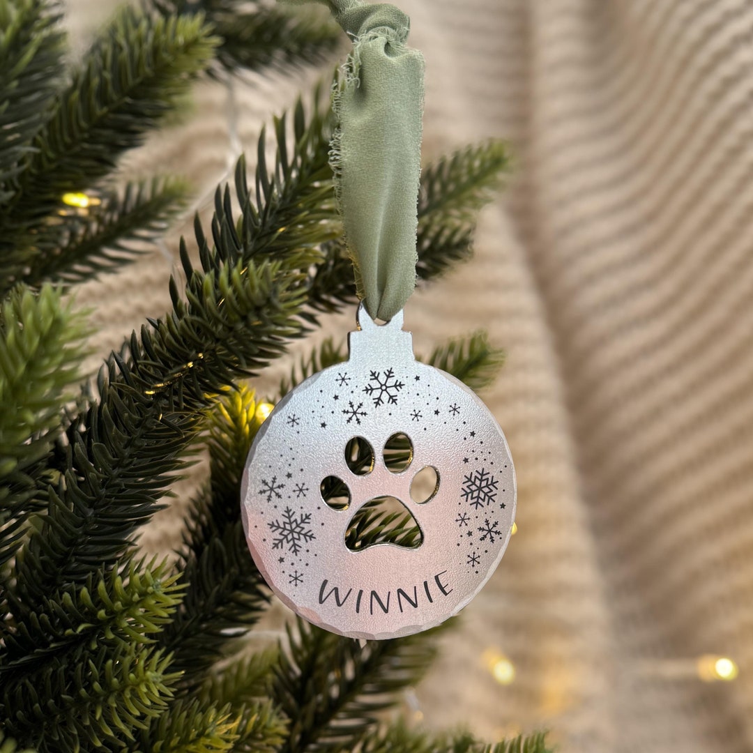 Personalised Pet Christmas Tree Bauble, Christmas Tree Ornament for ...