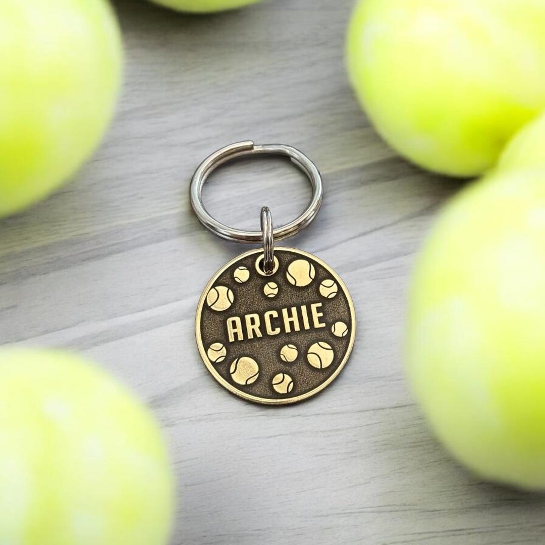 Tennis Balls Dog Tag, Ball Dog Tag, Tennis Ball, Ball Mad Dog Tag. - Etsy