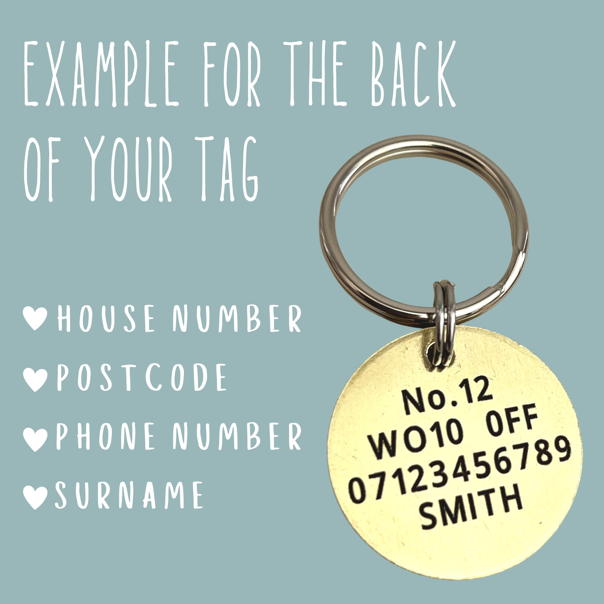 Custom Mountain Dog Tag Deep Engraved Brass Dog Tags - Etsy UK