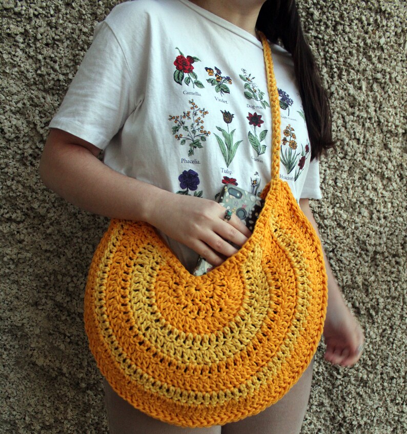 Crochet Pattern, Round Bag, Round Bag Pattern, Crochet Tutorial ...