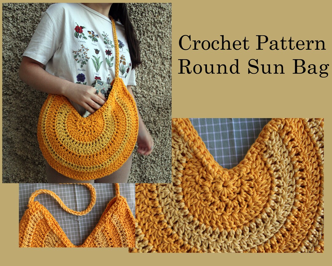 Crochet Round Summer Bag Pattern (PDF Pattern) - Etsy