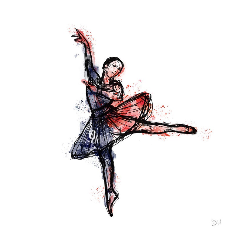 Ballerina Wall Art Dance Teacher Gifts These Art Poses Show the ...