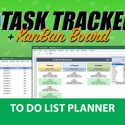 Task Tracker Kanban Board. Manage Your to Do List With a - Etsy