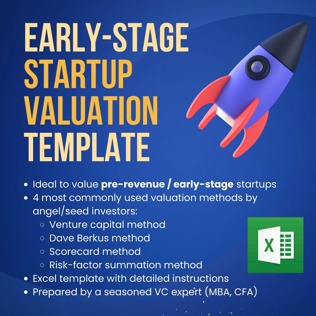 Early-stage Startup Valuation Template - Etsy