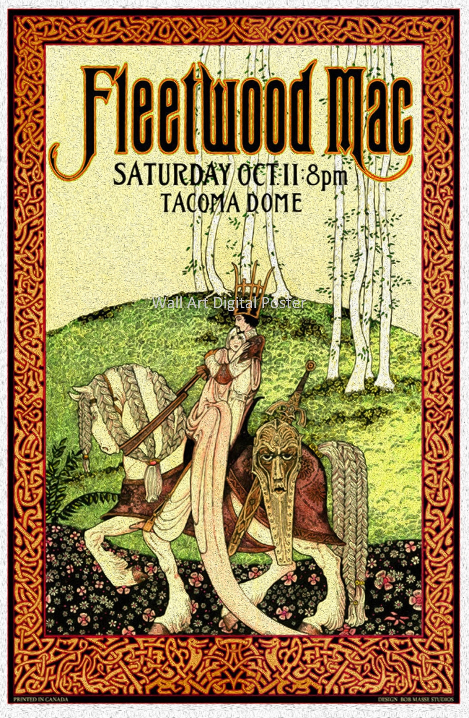 Fleetwood Mac poster Rock Music Poster Wall Art Digital | Etsy