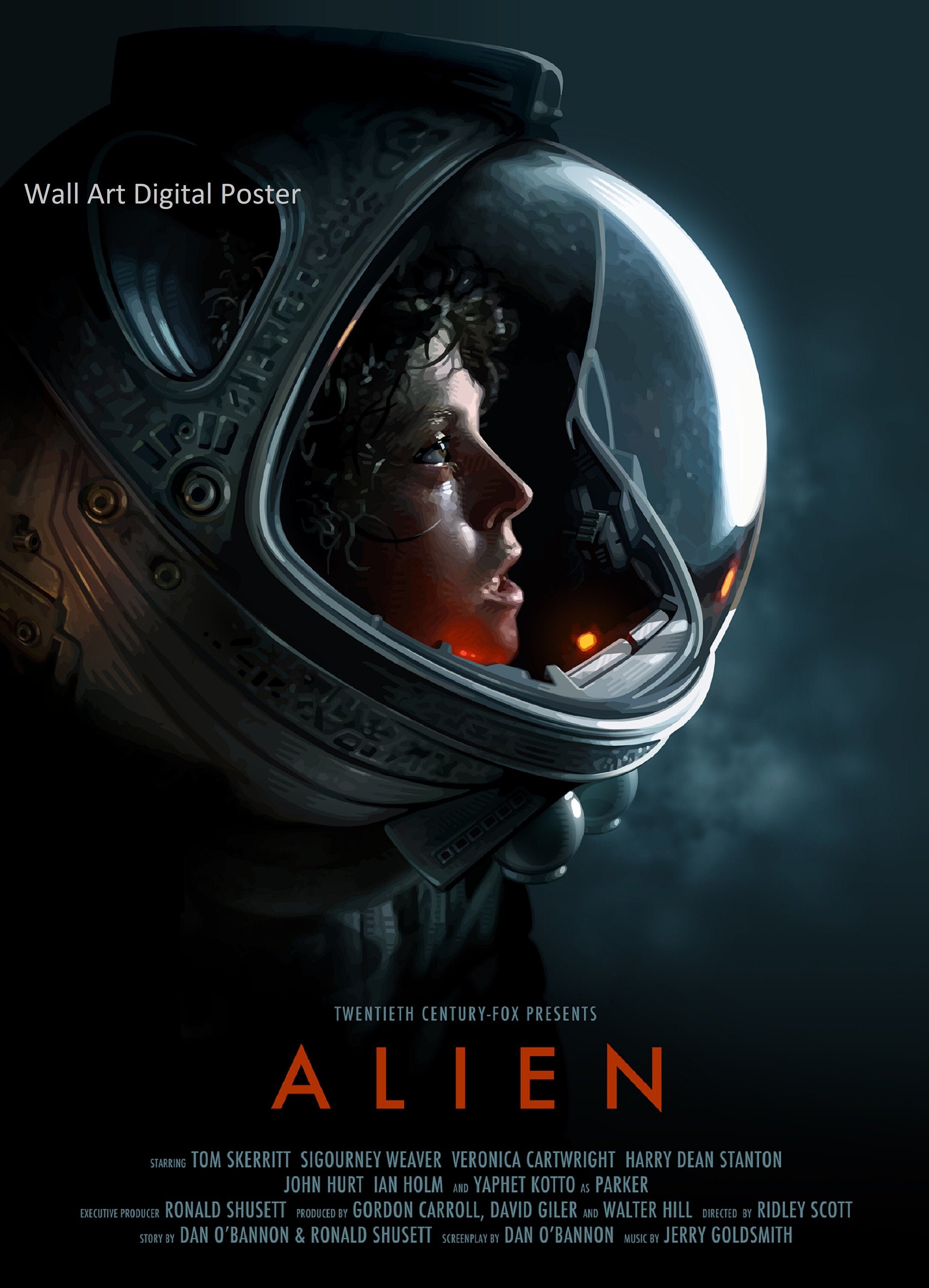 Affiche de film alien. Affiche de film téléchargeable | Etsy