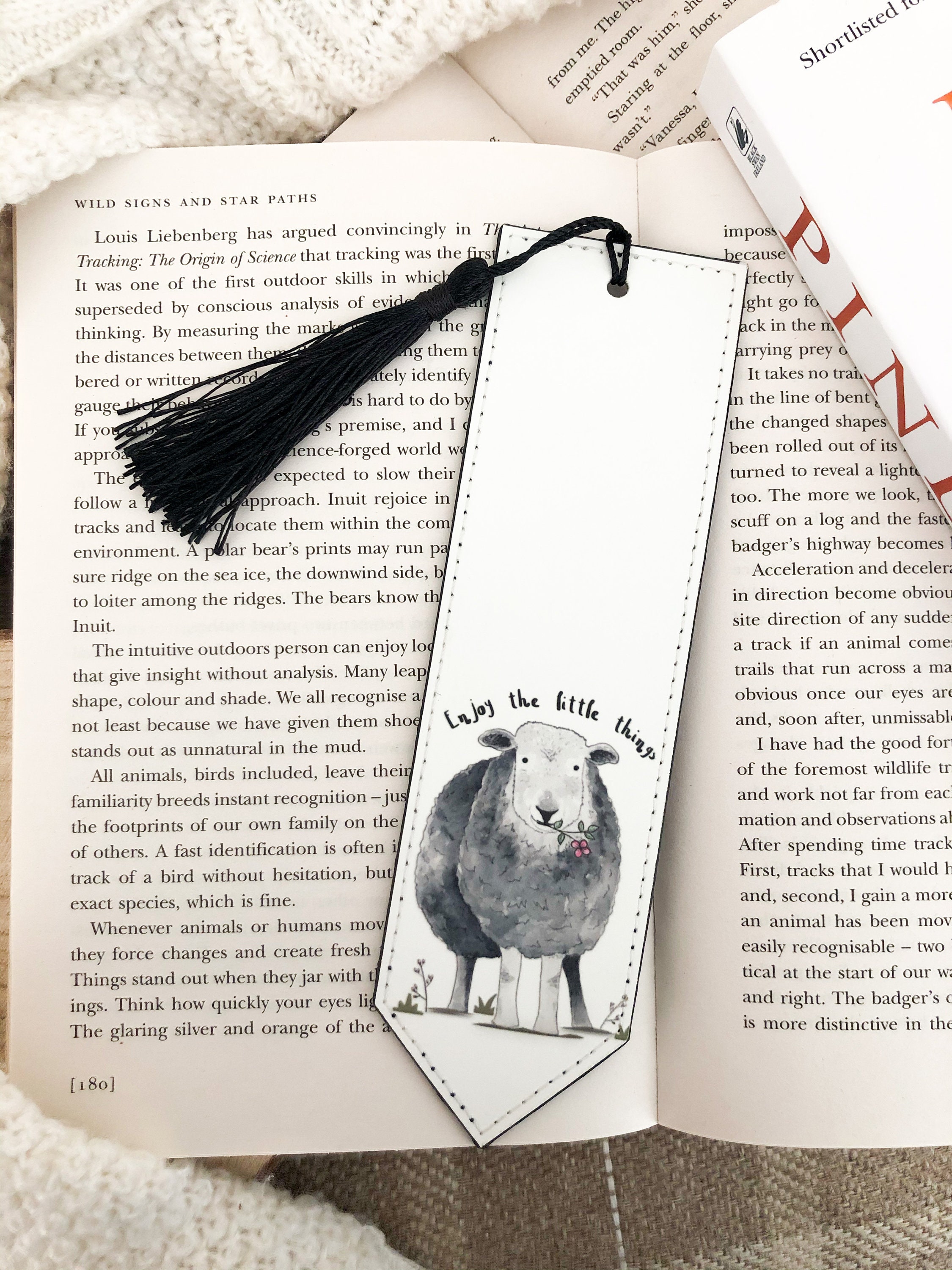 Ewan Sheep Vegan Leather Bookmark | Etsy UK