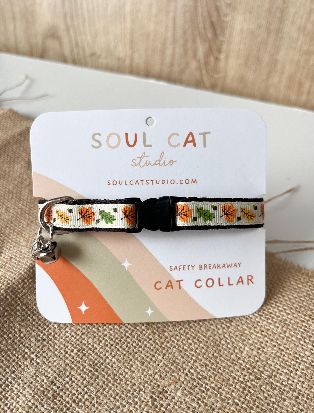 Woodland Walk Adult Cat Collar/safety Breakaway/fall/nature Collar ...