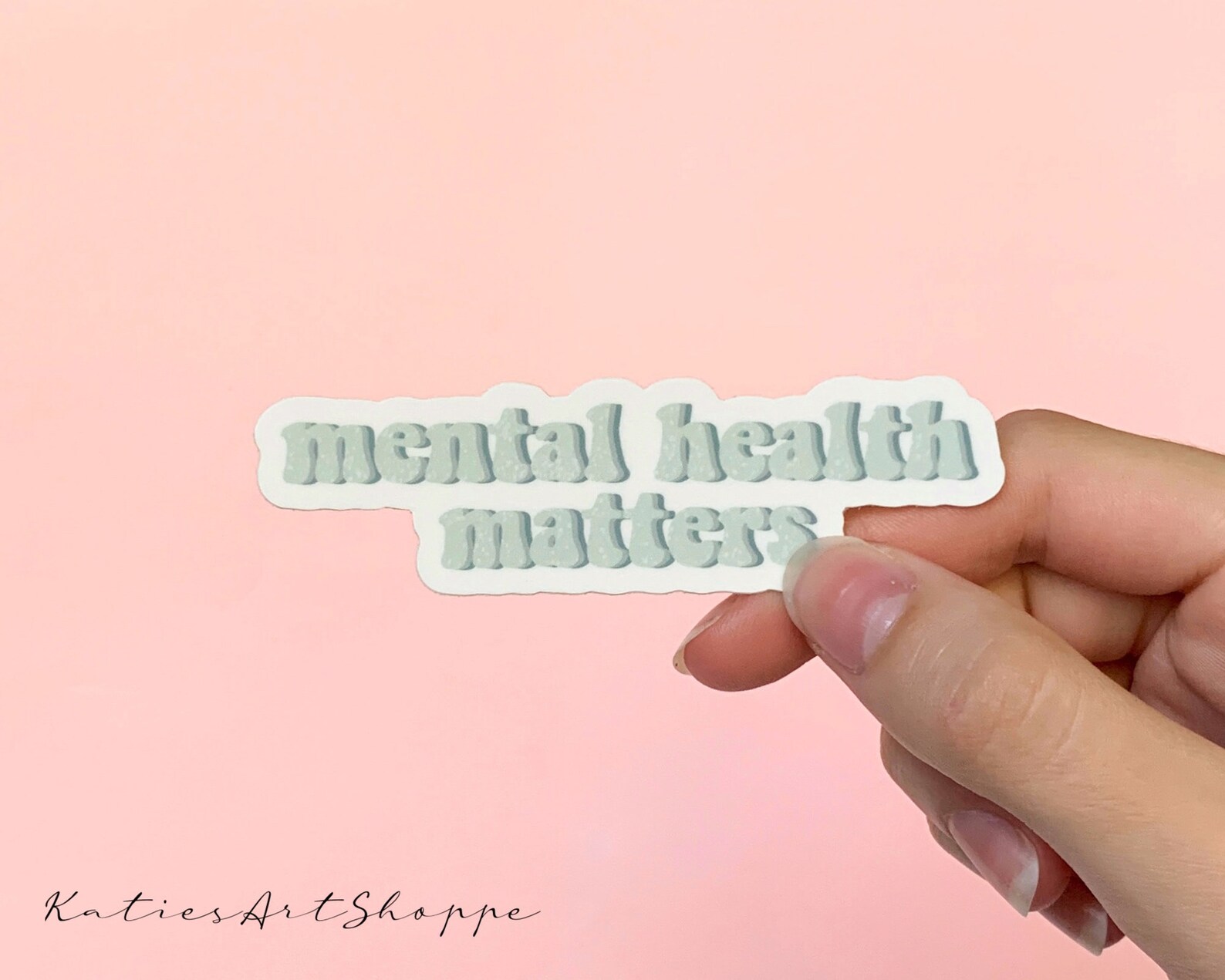 Vinyl Sticker Mental Health Matters Sticker Quote Sticker | Etsy