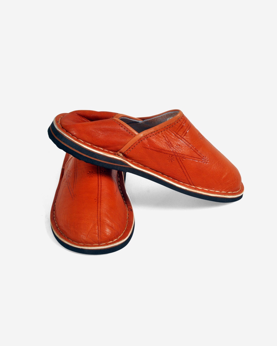 Leather Slippers Berber Babouche Moroccan Handmade Babouches Dyed With ...