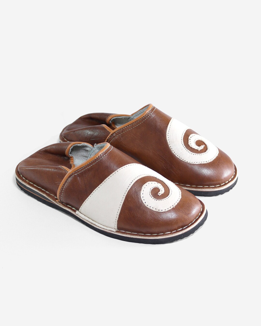 Babouche Shoe Moroccan Babouches Snail Morocco Leather - Etsy