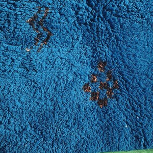 Salka Small Blue Moroccan Beni Mrirt Rug 3x5 Ultra Soft Bedroom Beni ...