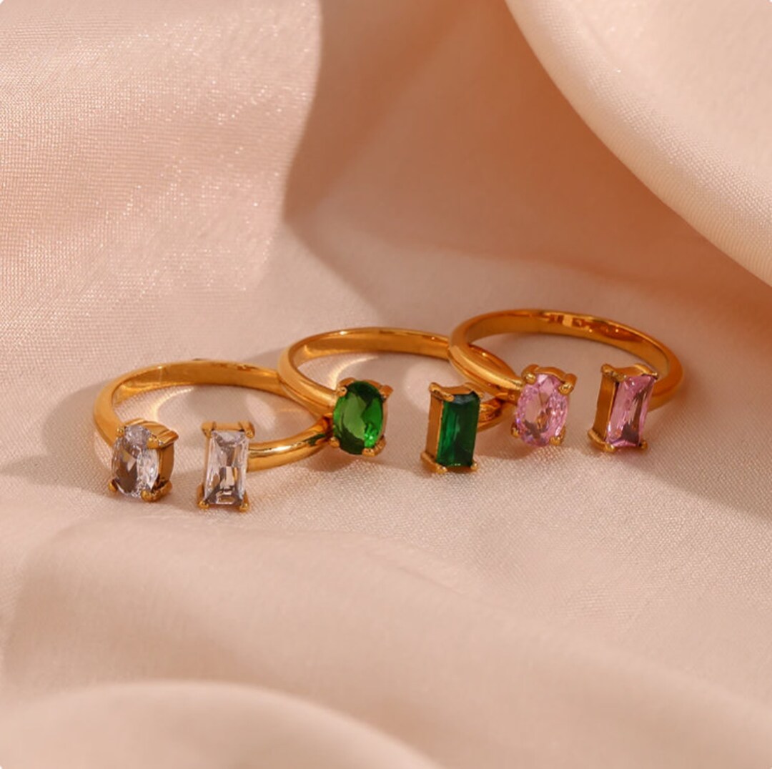 Gold Filled Birthstone Ring, Permanent Jewelry, Birth Month Jewelry ...