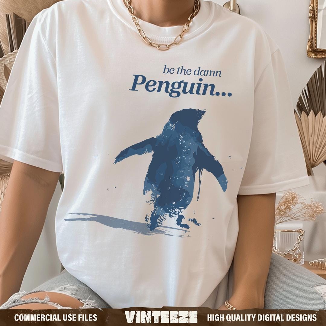 Nihilist Penguin PNG: Be the Damn Penguin but Why Meme Shirt Design ...