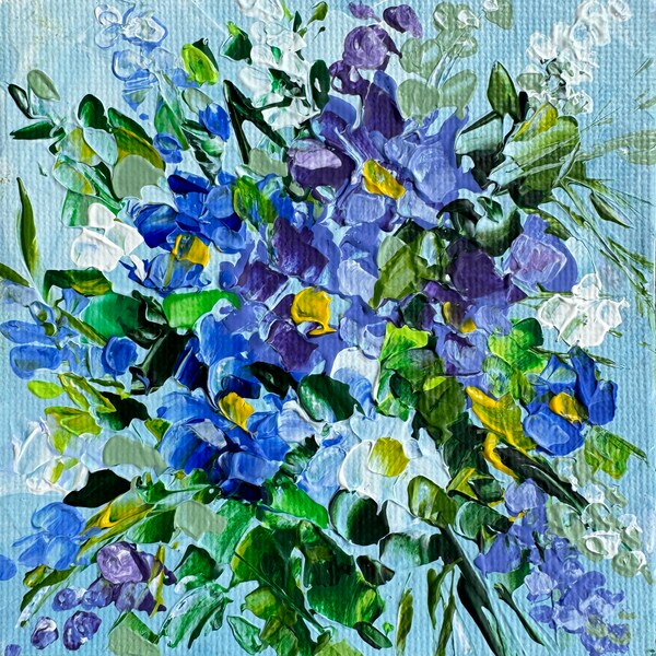 Acrylic Painting Flowers - Etsy