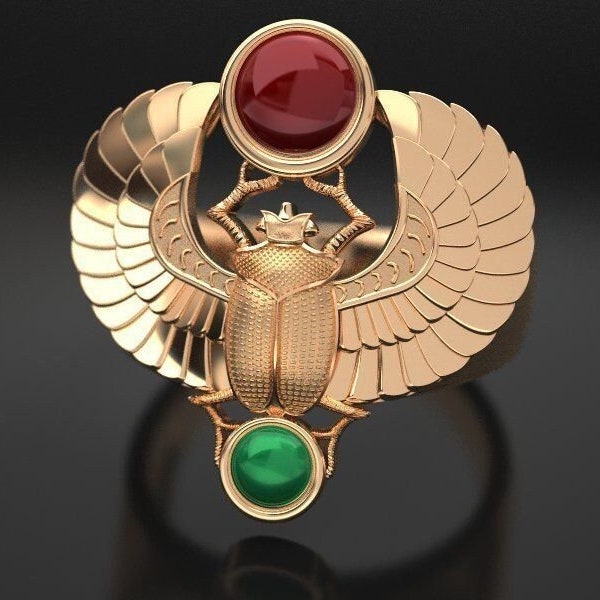 Scarab Ring - Etsy