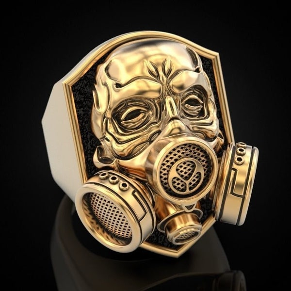 Gas Mask Ring - Etsy