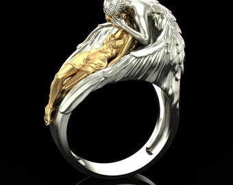 Angel Wings Ring - Etsy