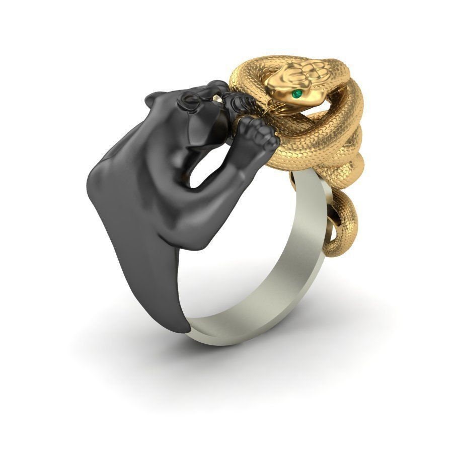 Panther Ring Jaguar Ring Tiger Ring Silver Panther Ring - Etsy