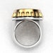 14k Yellow and White Gold Over Beer Cap Ring Bottle Caps - Etsy