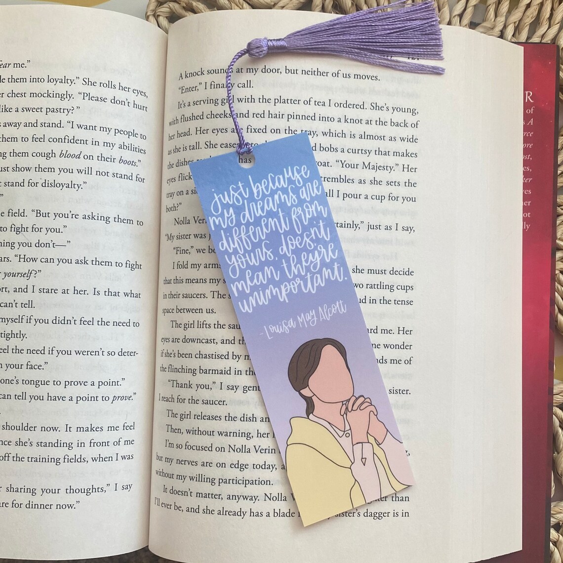 Little Women Inspired Bookmark Set - Jo, Amy, Beth, Meg, Quotes ...
