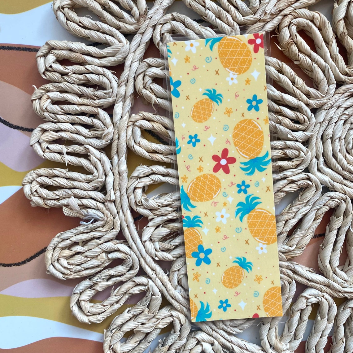 Fruit Laminated Bookmarks - Strawberry, Orange, Peach, Pineapple ...
