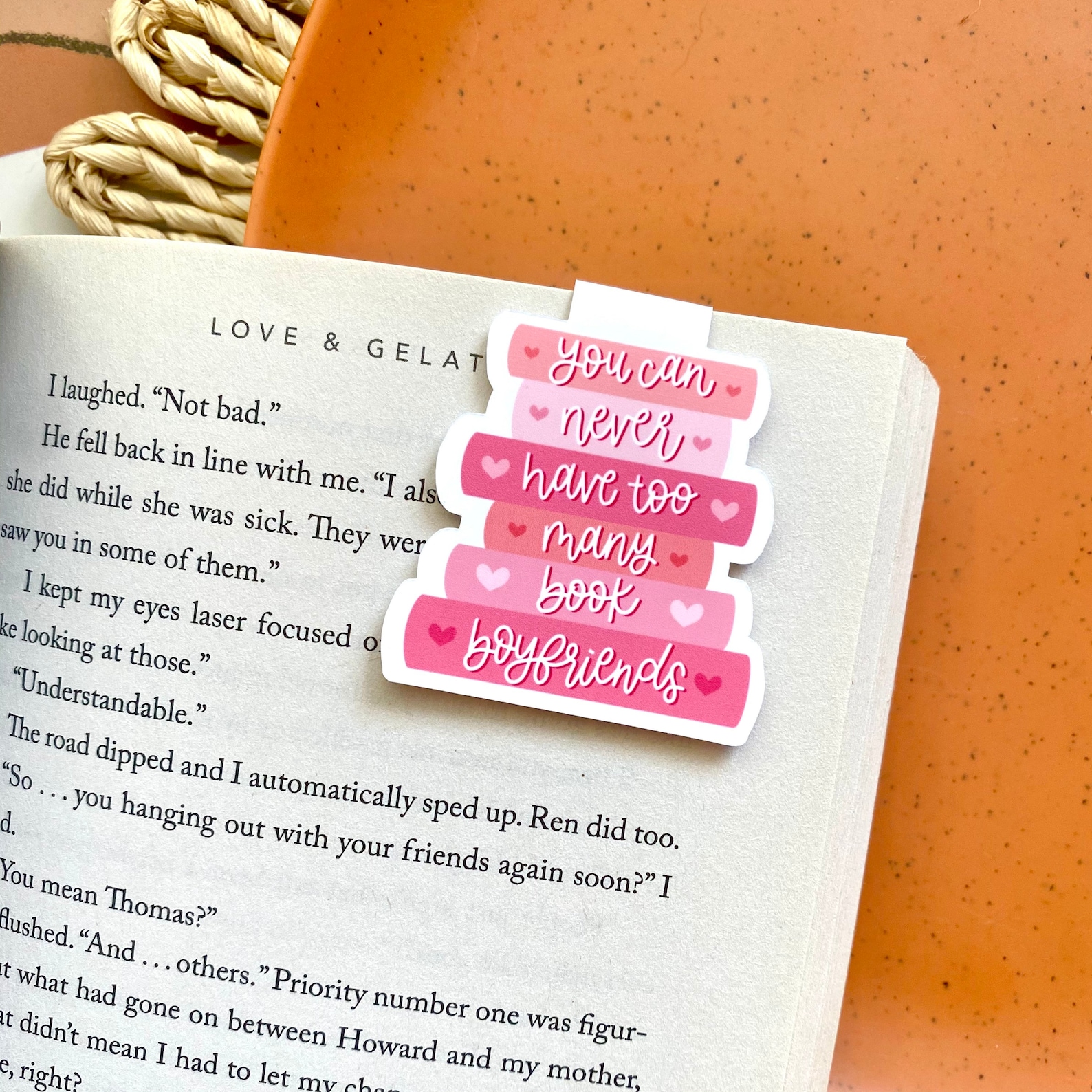 Romance Reader Bookish Magnetic Bookmark Set - Book Boyfriend ...