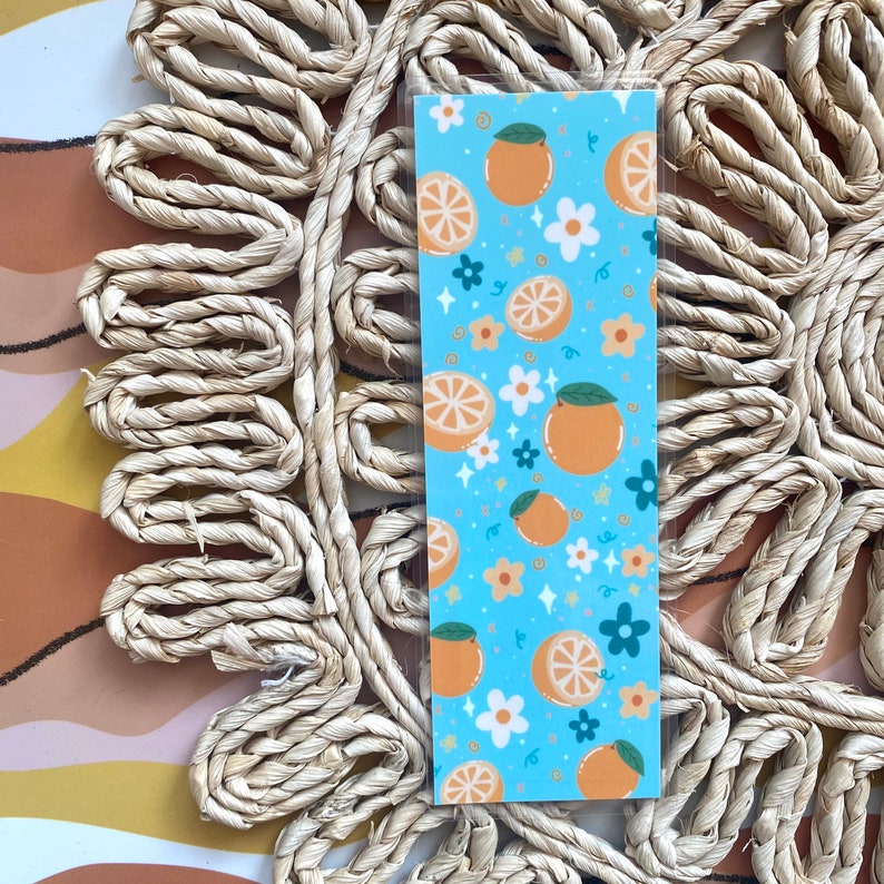 Fruit Laminated Bookmarks - Strawberry, Orange, Peach, Pineapple ...