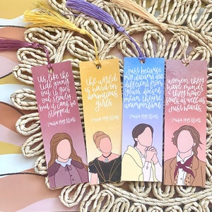 Little Women Inspired Bookmark Set - Jo, Amy, Beth, Meg, Quotes ...