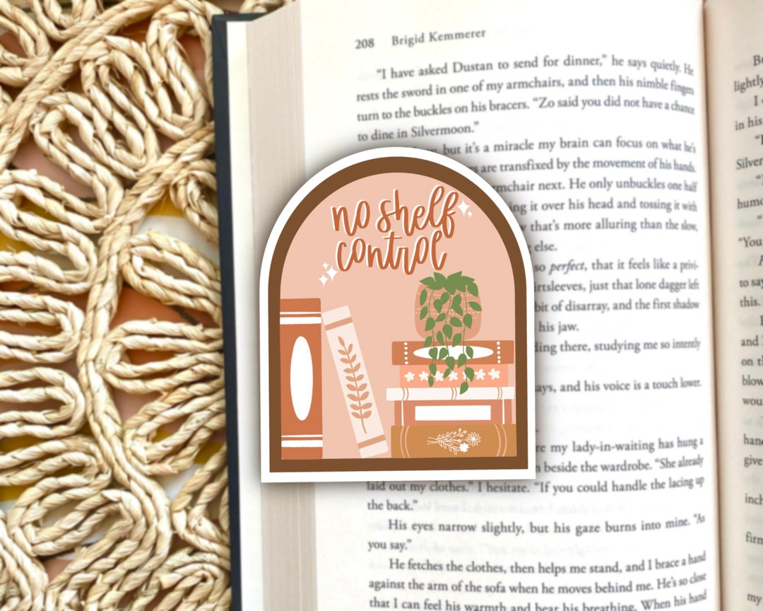 No Shelf Control Vinyl Sticker - Bookshelf, Bookish, Book Stacks, Arch ...