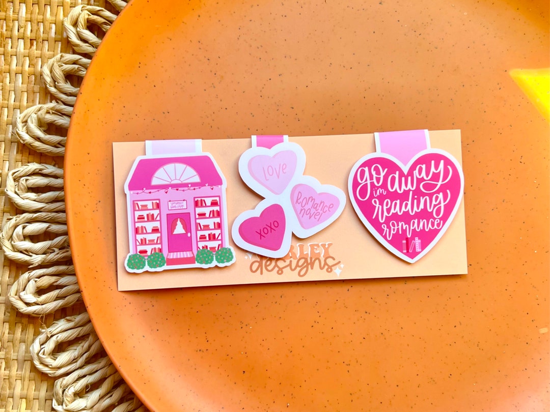 Valentine Bookish Magnetic Bookmark Set - Book Boyfriend, Fictional ...