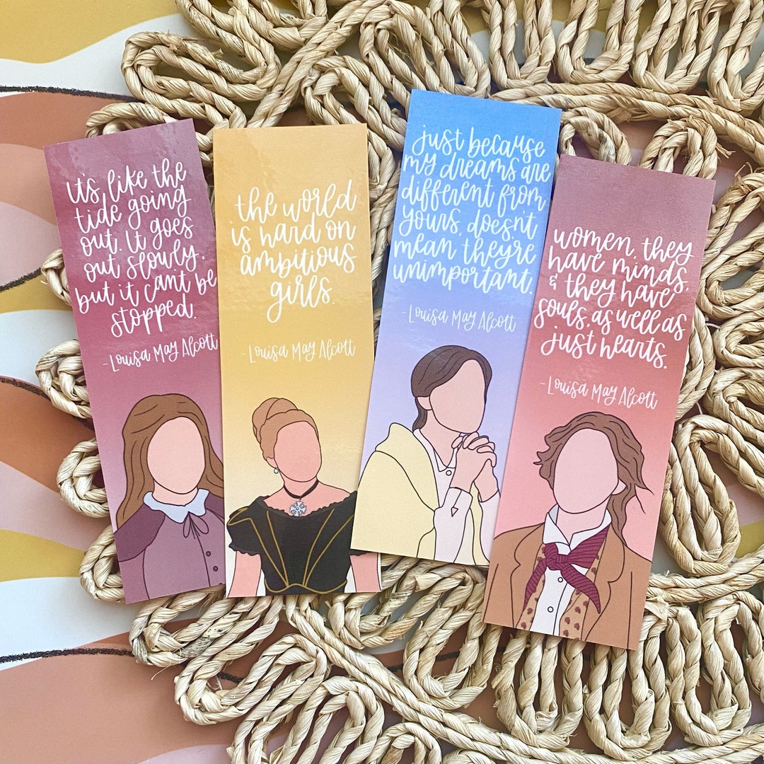 Little Women Inspired Bookmark Set - Jo, Amy, Beth, Meg, Quotes ...