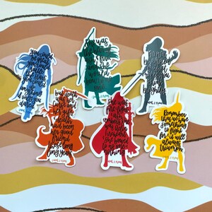 Tog Inspired Vinyl Stickers - Matte, Quotes, Fandom, Merch, SJM ...