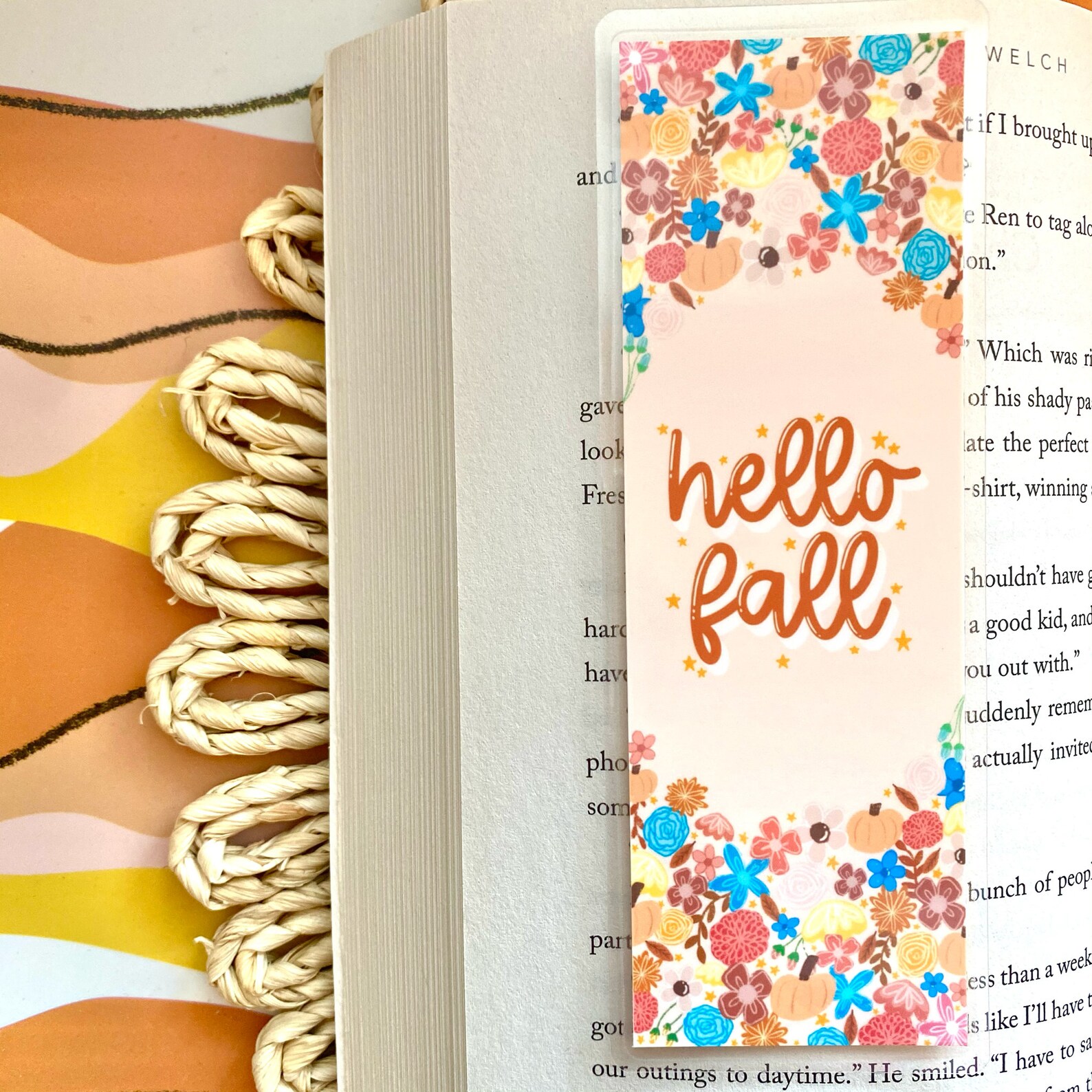Fall Bookish Laminated Bookmarks - Fall Into Reading, Pumpkins, Floral ...