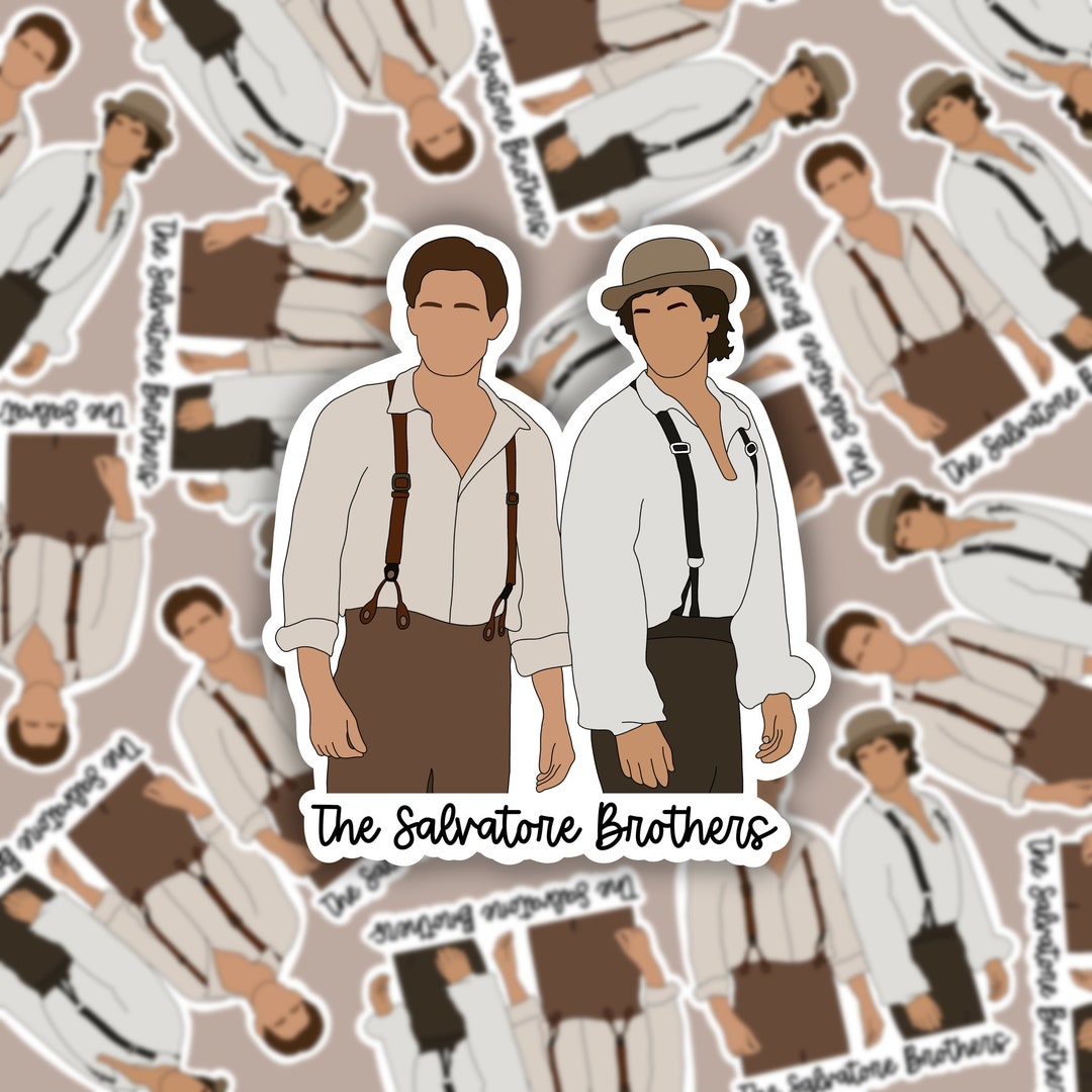 Damon & Stefan Sticker - TVD, Team Damon, Team Stefan, Aesthetic, Gift ...