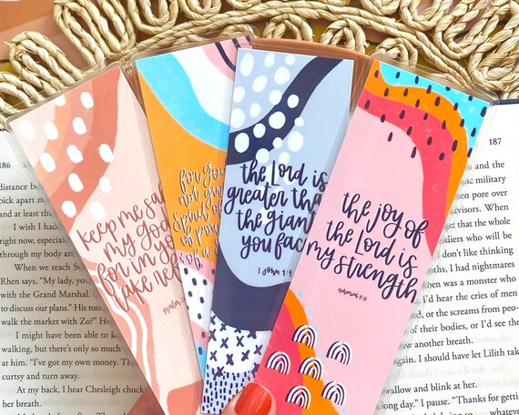 Bible Verse Laminated Bookmarks Christianity Religion | Etsy